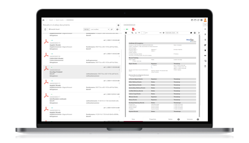 DocuSign Schnittstelle in d.3 | d.velop store